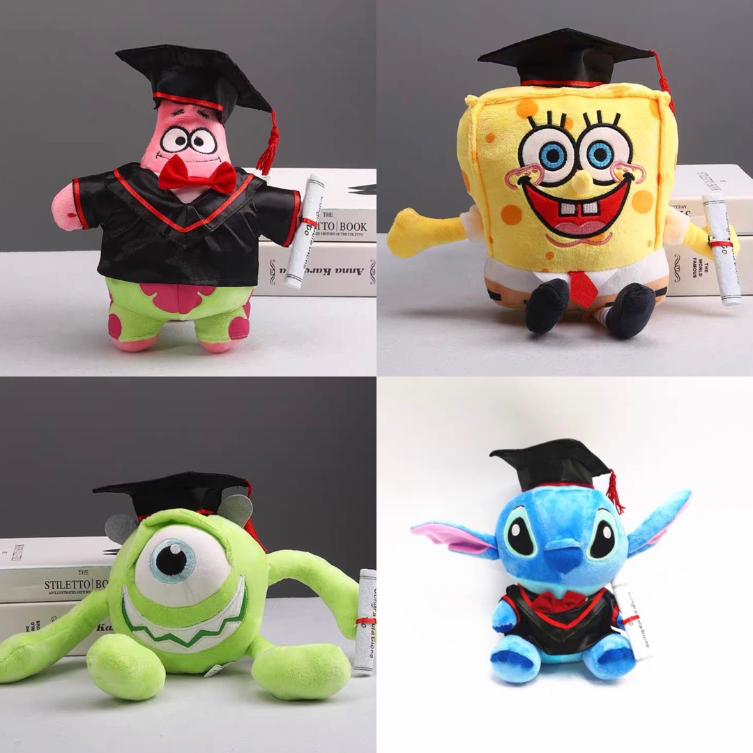 Graduation Cartoon Soft Toys Gifts | Monster Inc | SpongeBob | Patrick ...