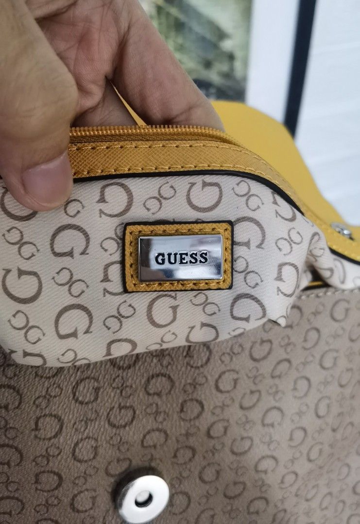 Guess 2 tone authentic, Luxury, Bags & Wallets on Carousell