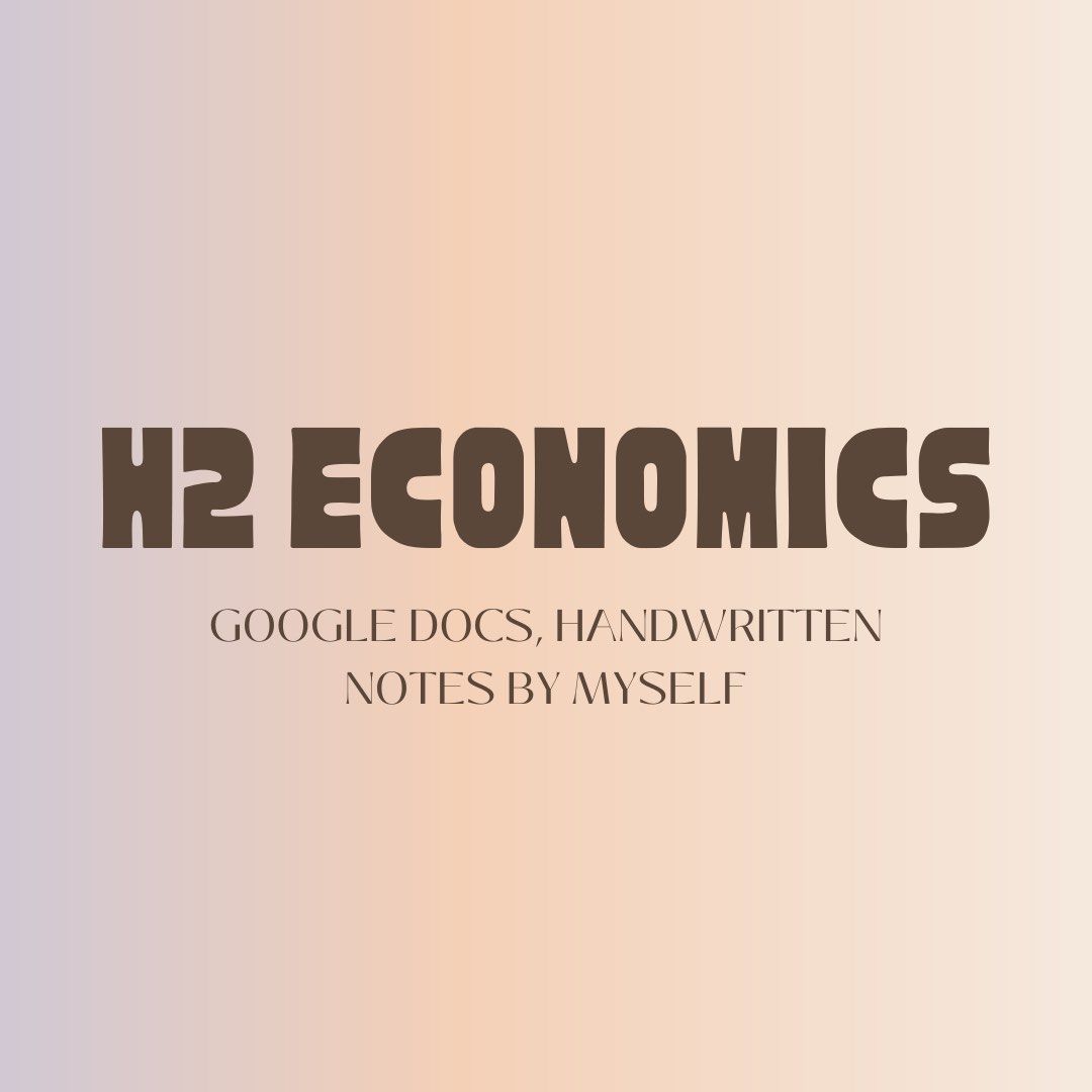 H2 economics notes, Hobbies & Toys, Books & Magazines, Assessment Books ...