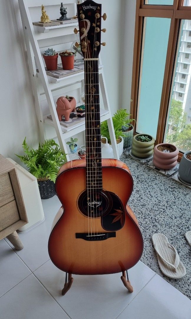Headway HF-Autumn Leaves 21 Acoustic Guitar, Hobbies & Toys, Music & Media, Musical Instruments ...