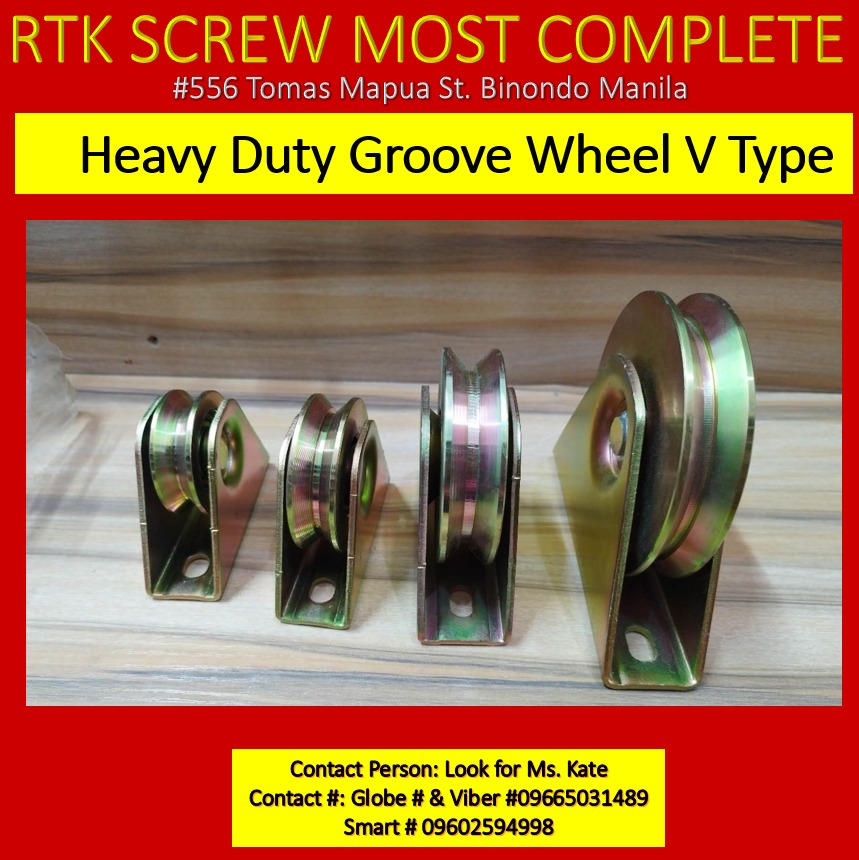 Heavy Duty Groove Wheel V Type Gate Roller, Commercial & Industrial ...