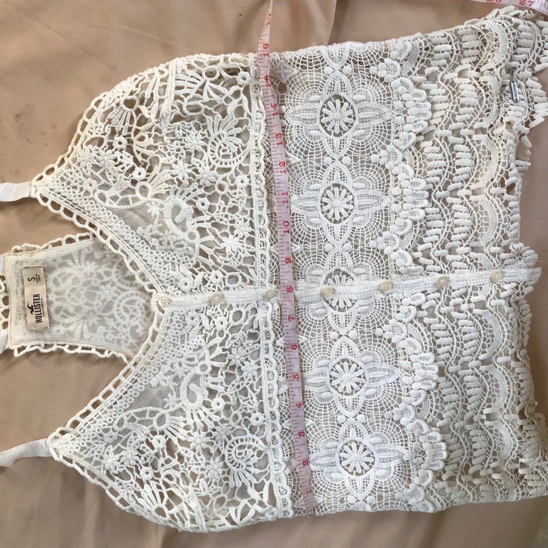 Hollister Crochet Beach Sleeveless/ Sando Top, Women's Fashion, Tops ...