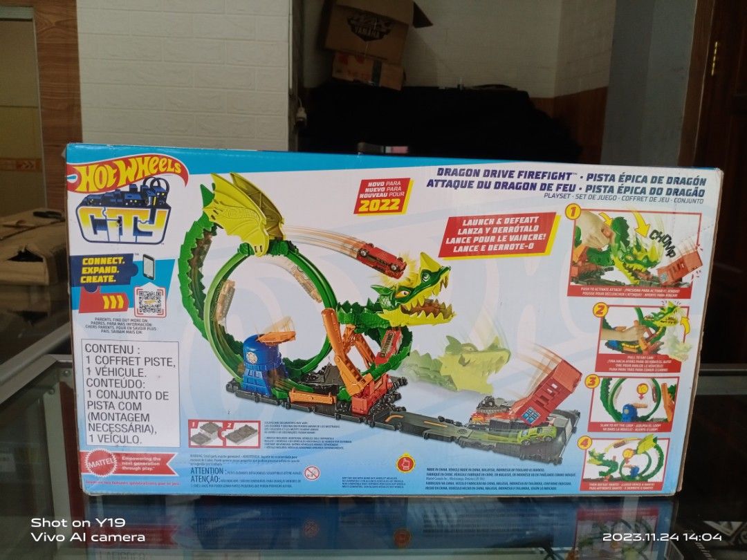 HOT WHEEL CITY DRAGON CHOMP NEW FOR 2022 NAGA HOT WHEL MAINAN TRACK ...