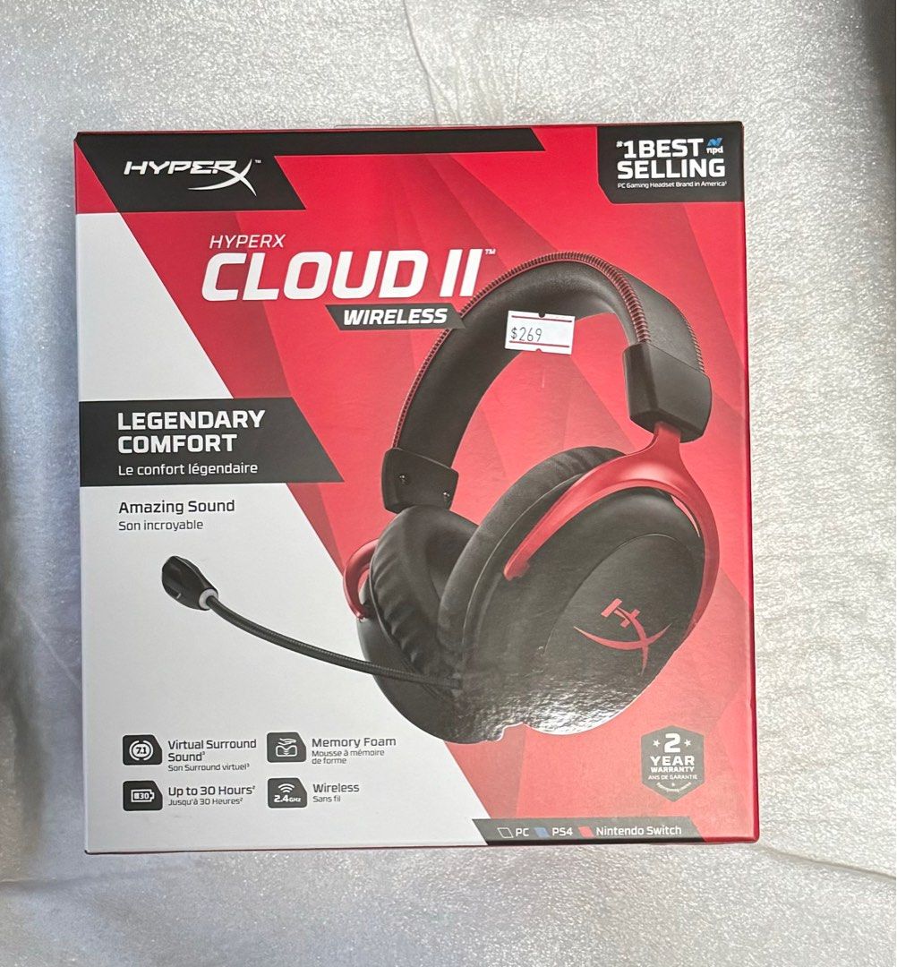HyperX Cloud II wireless headset, Audio, Headphones & Headsets on Carousell
