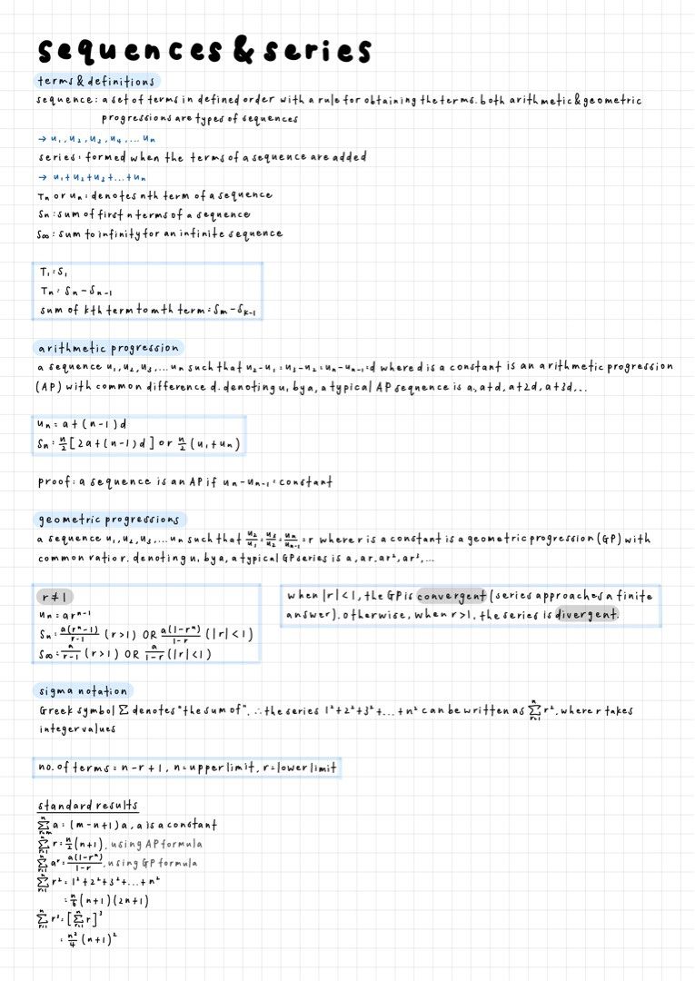 IB HL MATH AA notes - new syllabus 2021 onwards, Hobbies & Toys, Books ...