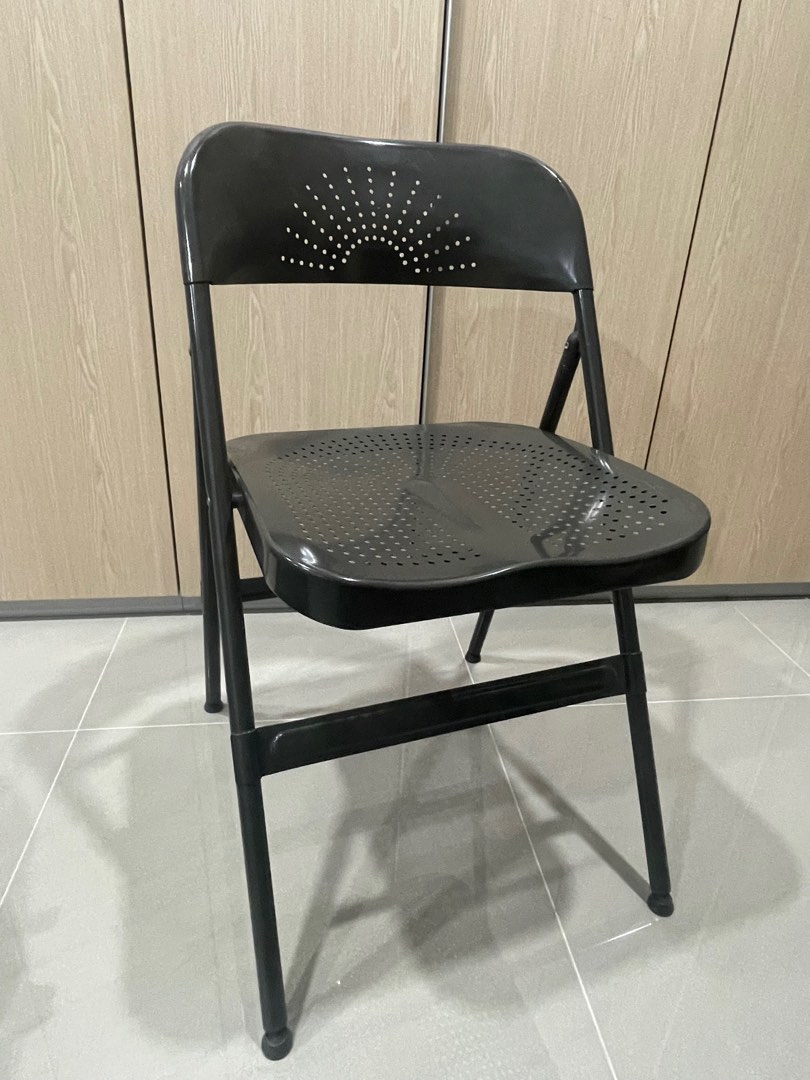 [4 avail] IKEA Frode Foldable Chair (Dark Grey), Furniture & Home ...