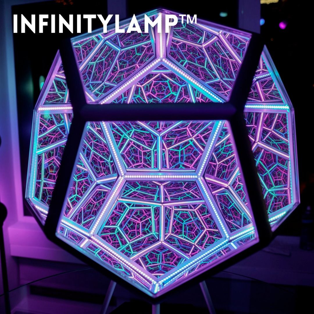 Infinity Lamp | Unique Pentagonal Dodecahedron LED Night Light Mirror ...