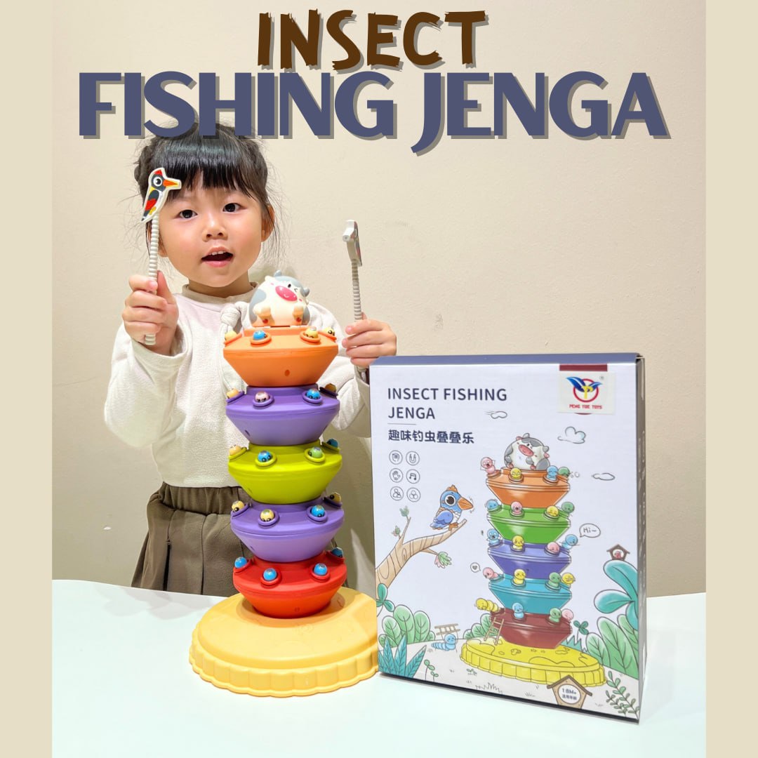 Insect Fishing Jenga, Hobbies & Toys, Toys & Games on Carousell