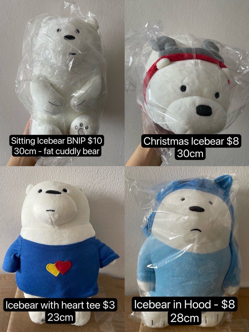 [INSTOCK] Miniso Ice Bear Plush Toys NEW, Hobbies & Toys, Toys & Games ...