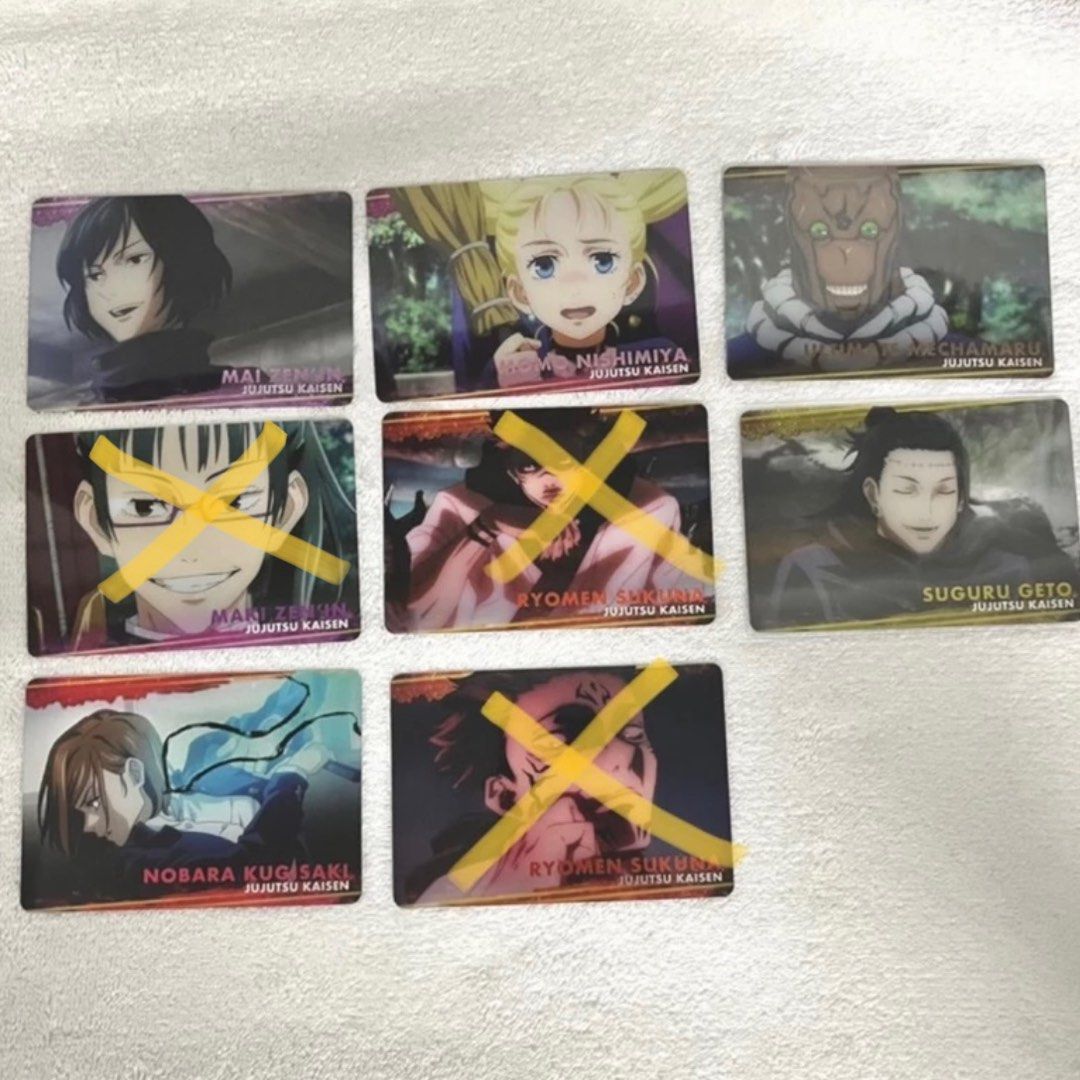 JJK wafer card / jujutsu kaisen photocard, Hobbies & Toys, Collectibles ...