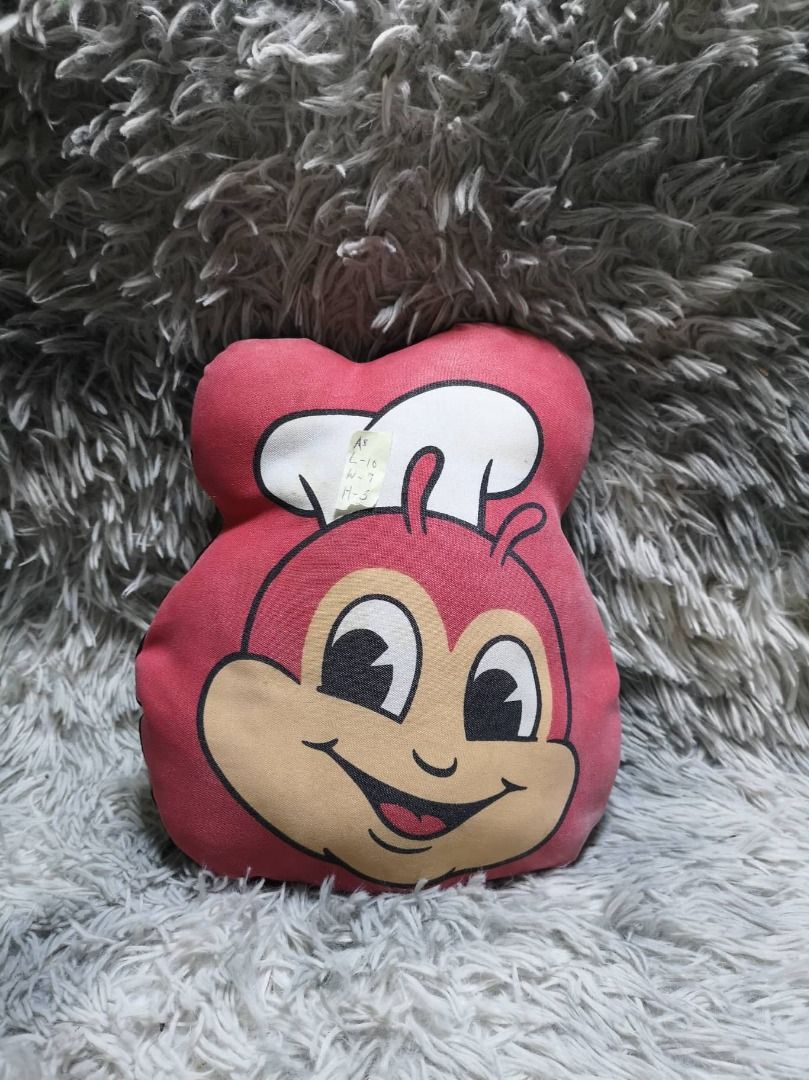 Jollibee Red Soft Pillow, Furniture & Home Living, Bedding & Towels on ...