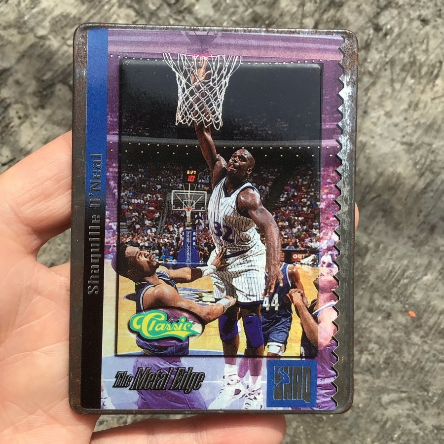 KARTU BASKET SHAQUILLE ONEAL 1994 CLASSIC THE METAL EDGE CARD SHAQ 10 ...