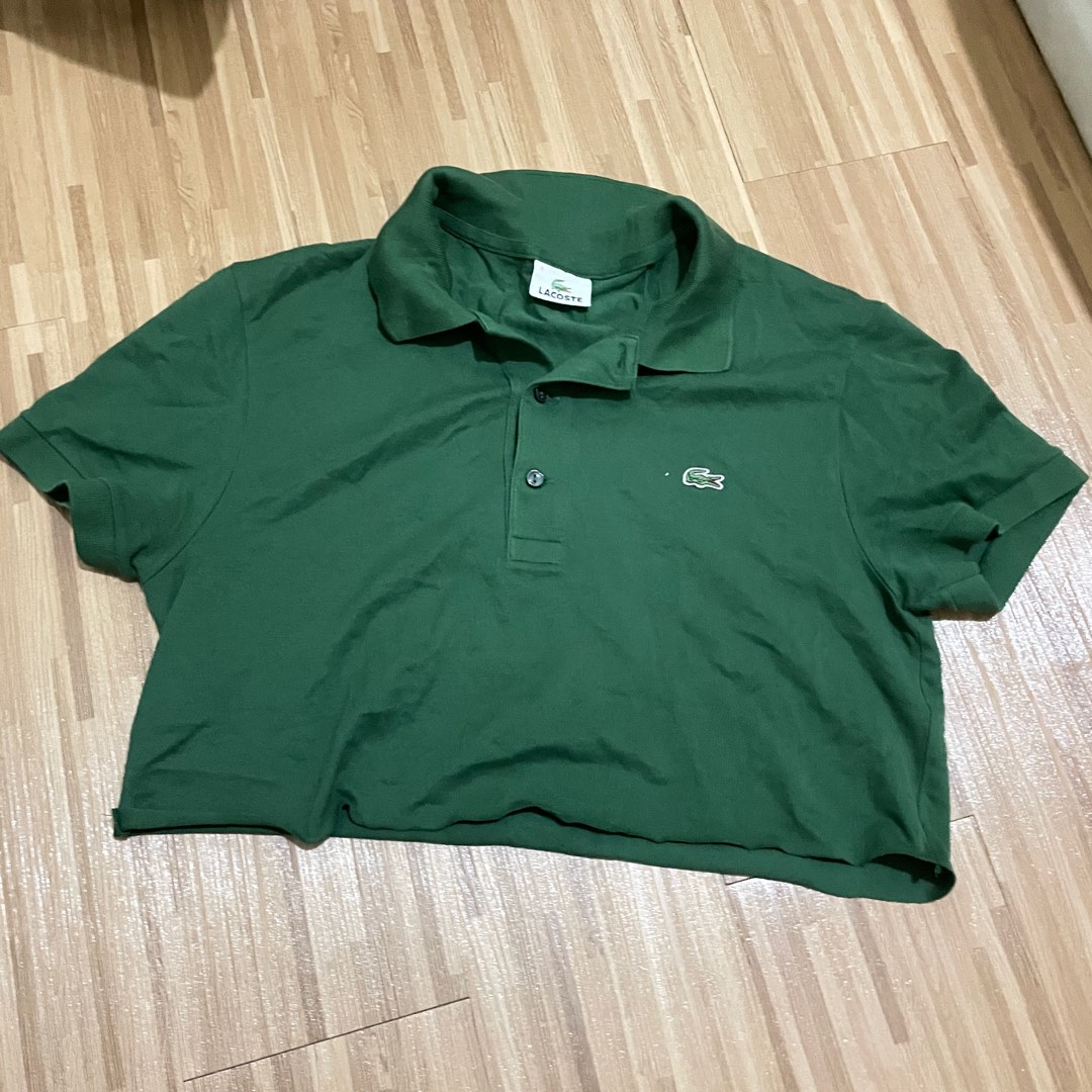 Lacoste top rework, Fesyen Wanita, Pakaian Wanita, Atasan di Carousell