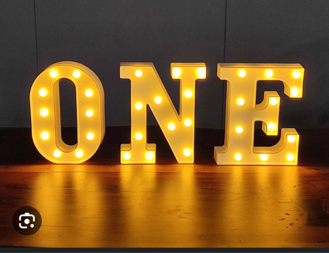 LED lights - alphabets ONE, Hobbies & Toys, Stationery & Craft ...