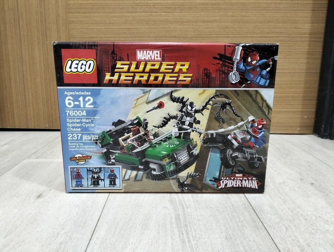 Lego 76004 Marvel Spider-cycle Chase, Hobbies & Toys, Toys & Games on ...