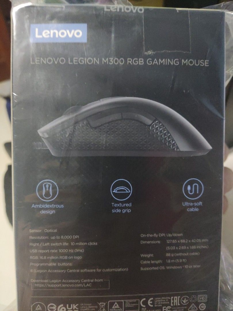 Lenovo Legion Gaming Mouse M300, Computers & Tech, Parts & Accessories ...