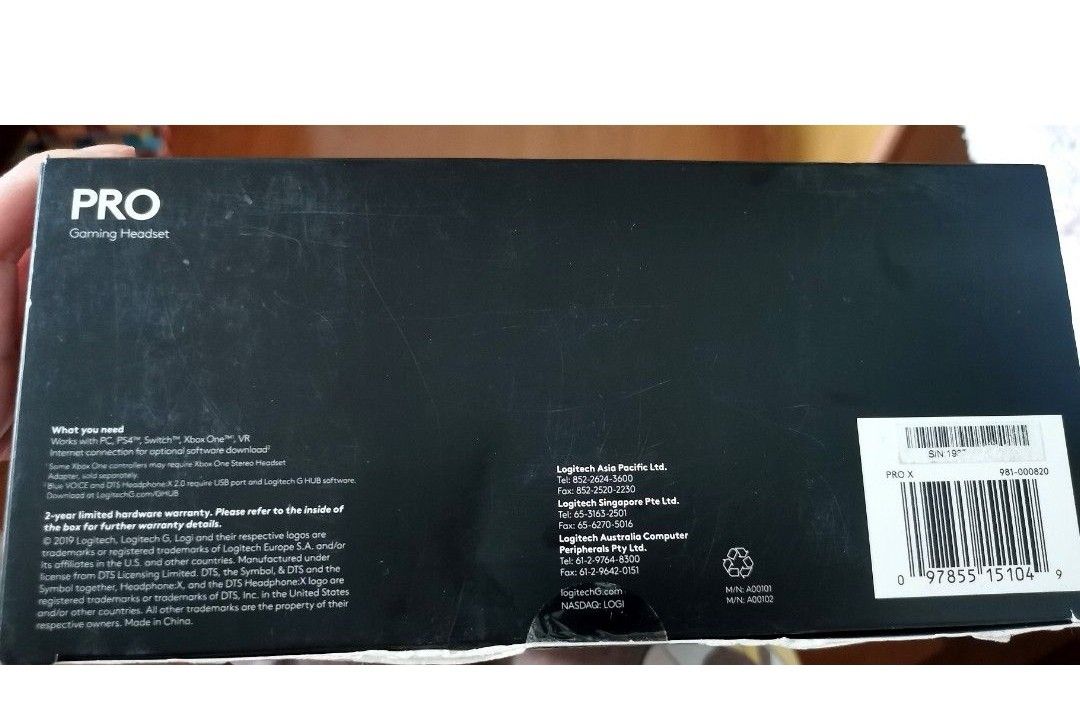 LOGITECH G PRO X with Blue Voice Mic Technology, Audio, Headphones ...