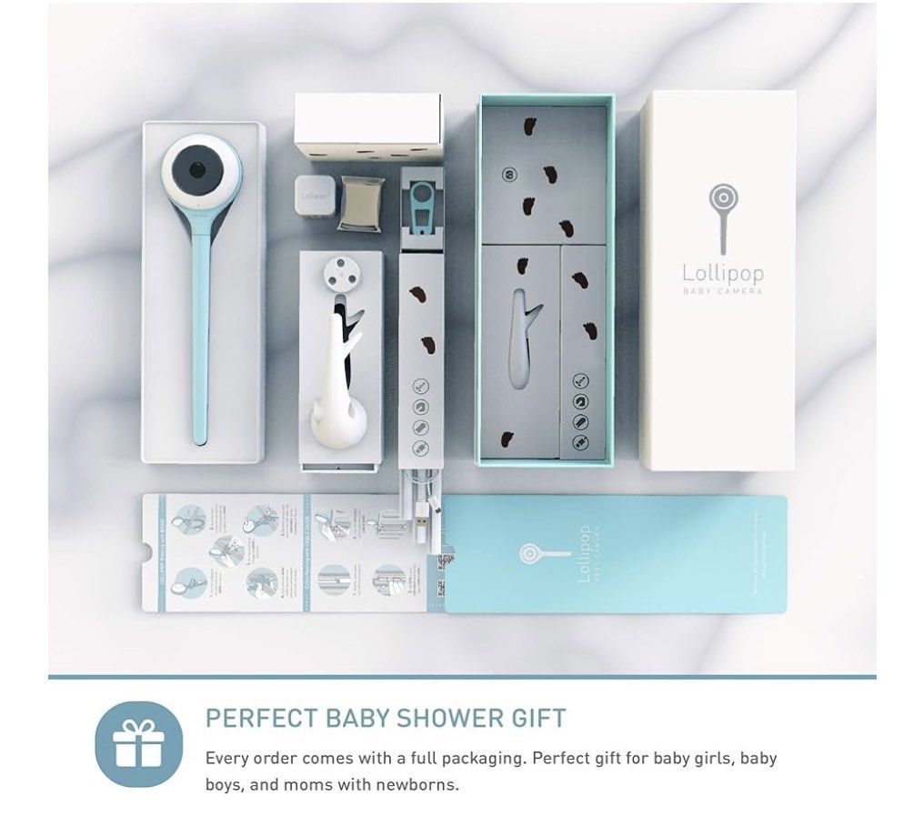 Lollipop Baby Monitor with True Crying Detection (Cotton Candy), Babies ...