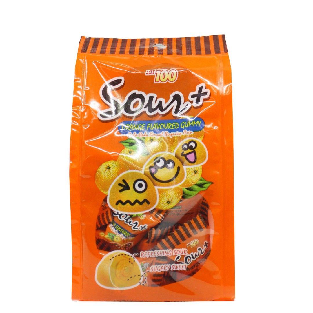 Lot 100 sour+ soft gummy sweets candy soft gummies fruity gummy sour ...