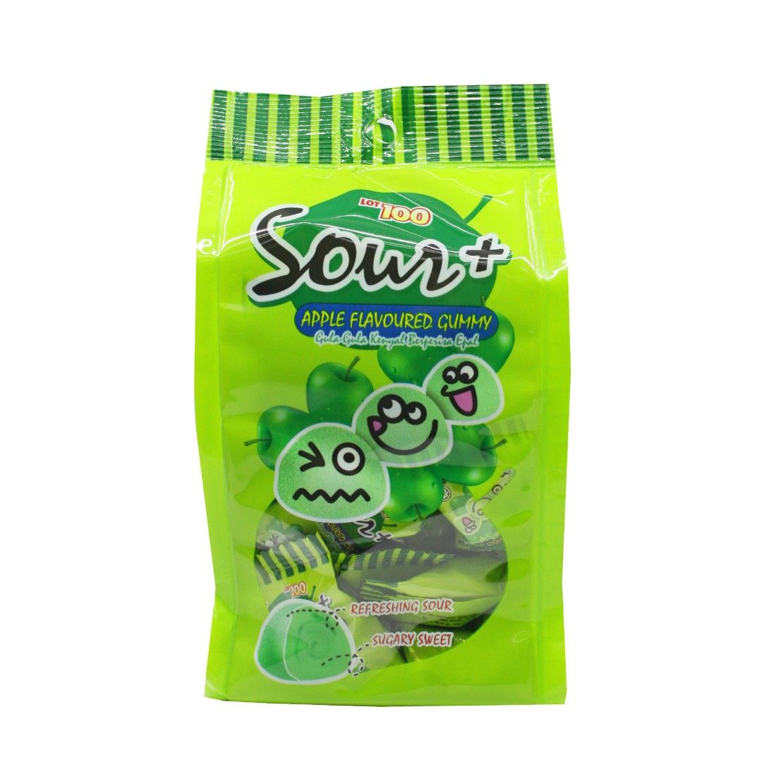 Lot 100 sour+ soft gummy sweets candy soft gummies fruity gummy sour ...