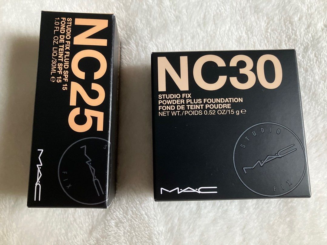 Mac Studio Fix Fluid NC25 and Mac Studio Fix Powder NC30, Beauty ...