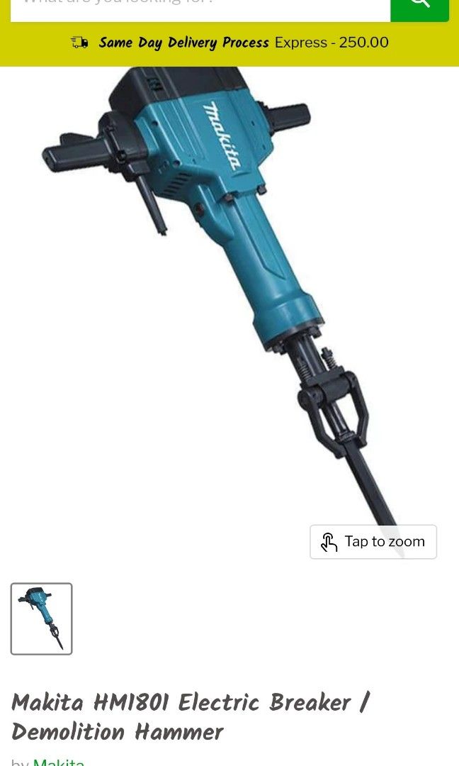 MAKITA HM1801 ELECTRIC BREAKER / DEMOLITION CONCRETE HAMMER ORIGINAL ...