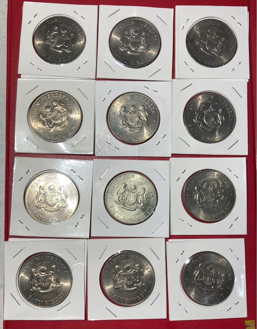 Malaysia 1 Ringgit Coin - 20 Years Independence, Hobbies & Toys ...