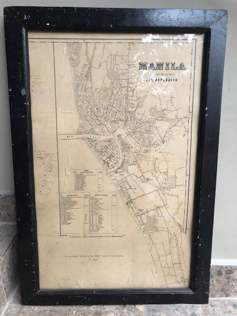MANILA SUS ARRABALES 1898 Map of Manila American Occupation Period ...