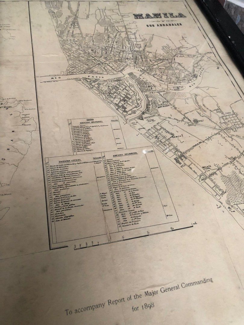 MANILA SUS ARRABALES 1898 Map of Manila American Occupation Period ...