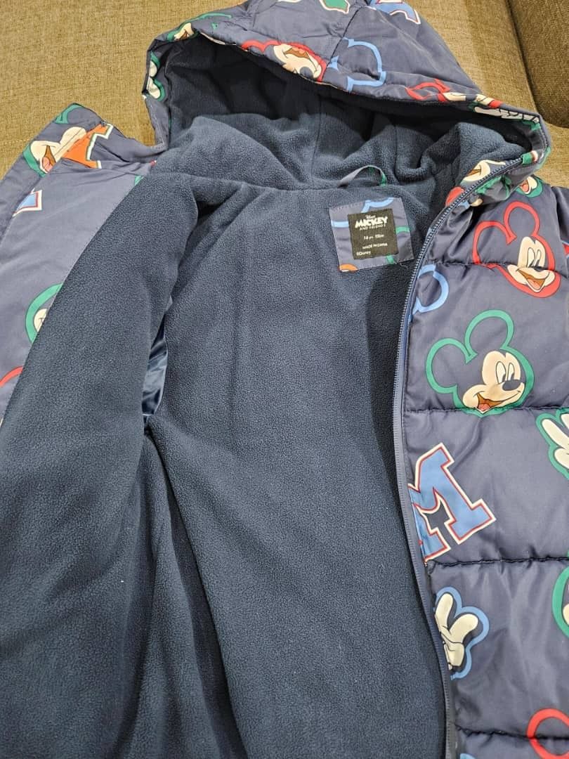 Mickey Mouse Puffer Jacket, Babies & Kids, Babies & Kids Fashion on ...