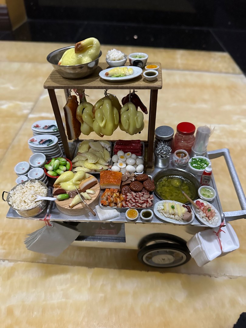 Mini Chicken Rice Cart 迷你鸡饭推车, Hobbies & Toys, Stationery & Craft ...