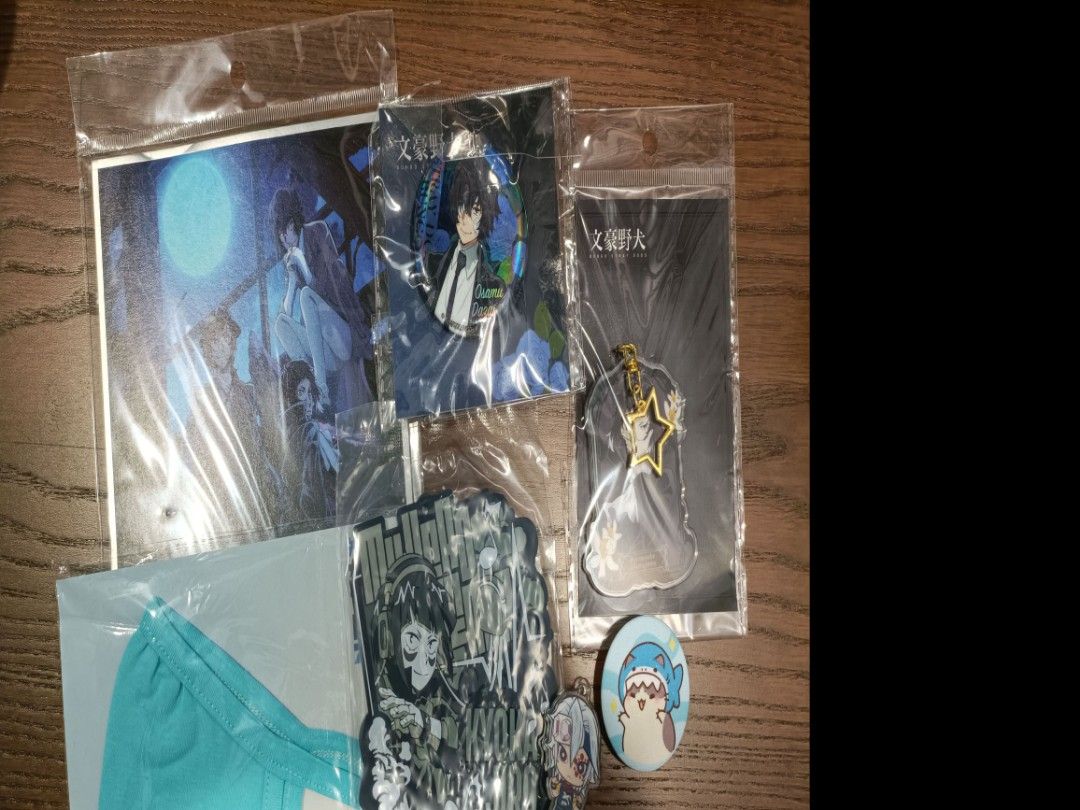 misc official anime merch (bungo stray dogs dazai , akutagawa, tengen ...