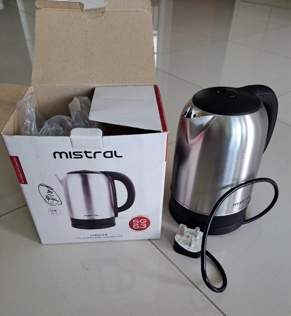 Mistral 1.7L Jug Kettle (cordless), TV & Home Appliances, Kitchen ...