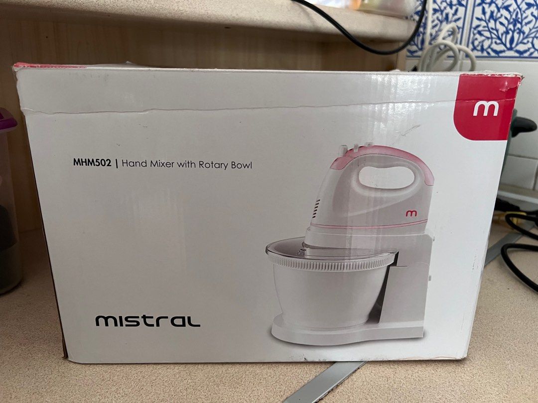 Mistral Hand Mixer with Rotary Bowl, TV & Home Appliances, Kitchen ...