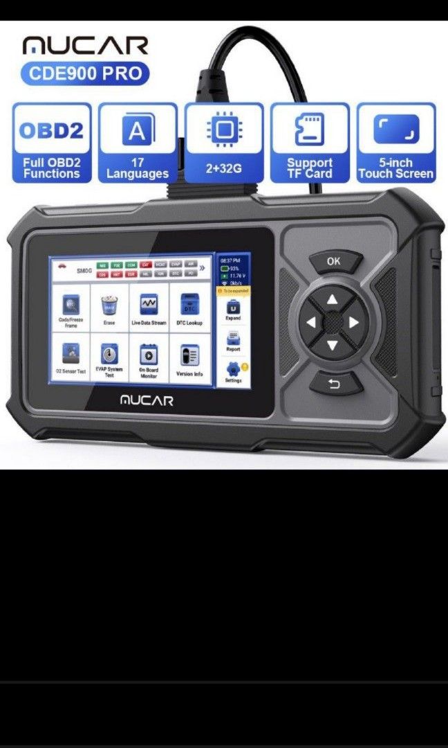 MUCAR CDE900 PRO OBD2 Scanner Diagnostic Scan Tool, Full OBDII Car Code ...