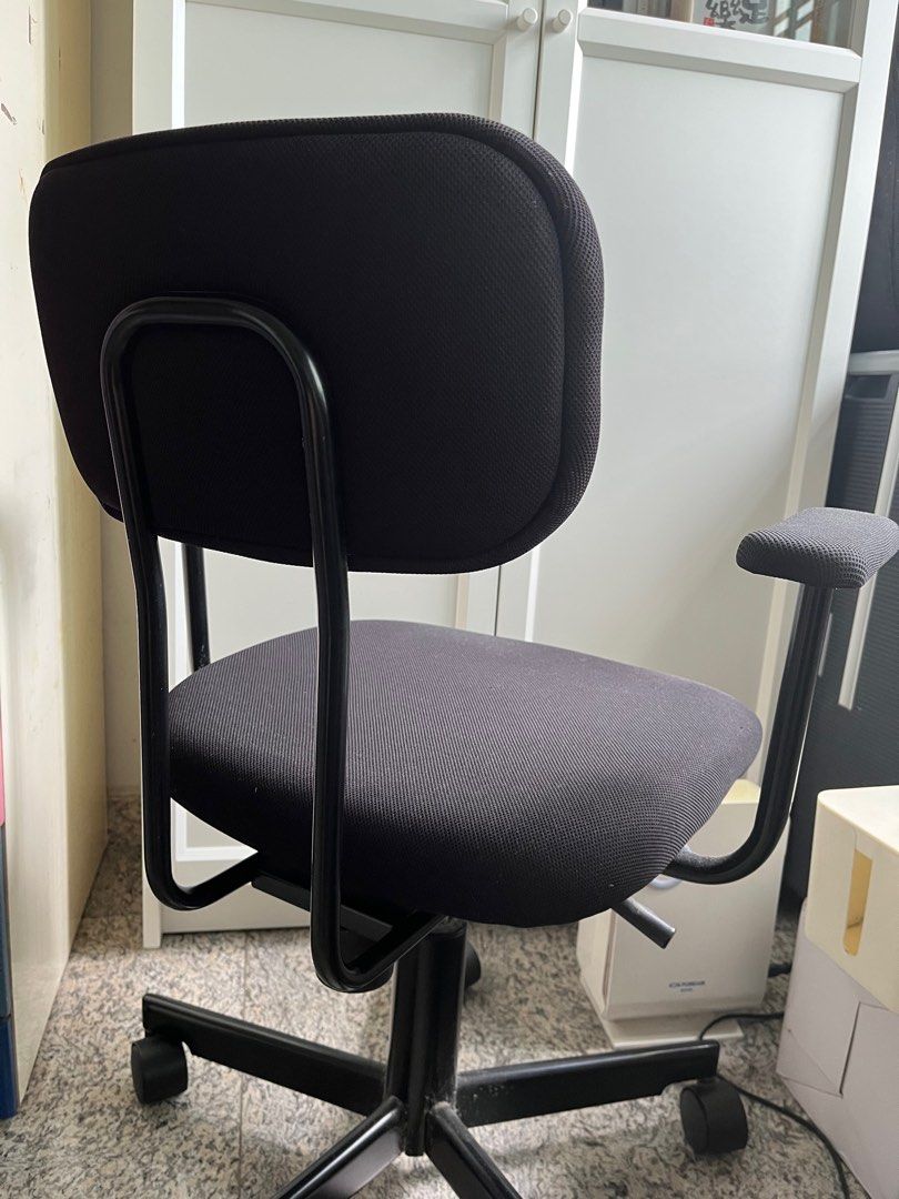 MUJI Working Chair (BLACK), Furniture & Home Living, Furniture, Chairs ...