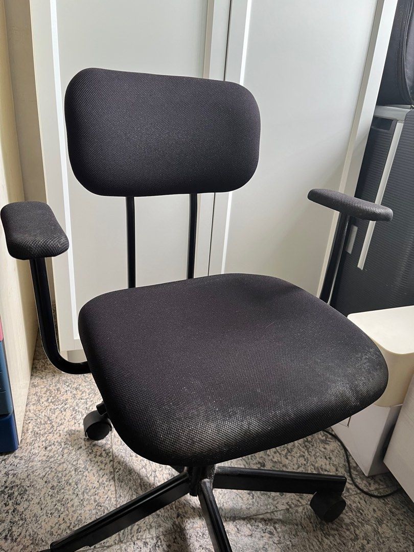 MUJI Working Chair (BLACK), Furniture & Home Living, Furniture, Chairs ...