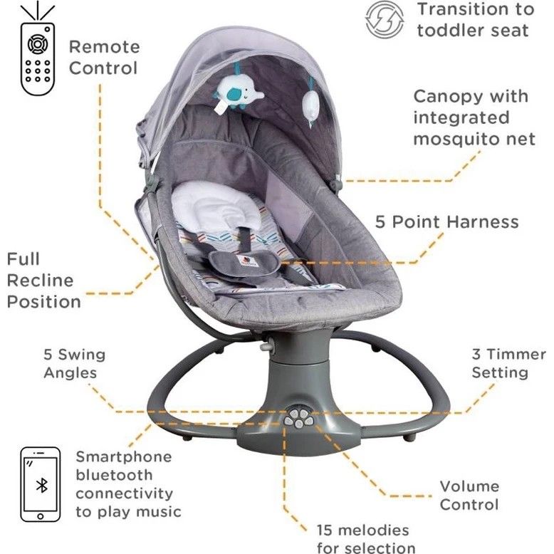 Mustela 3-in-1 baby rocker, Babies & Kids, Baby Nursery & Kids ...
