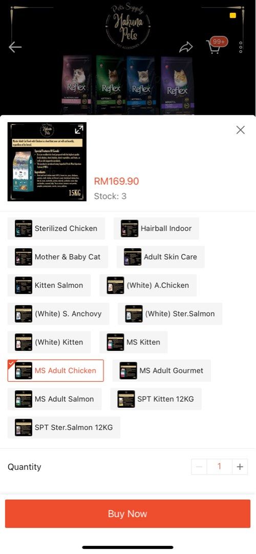Mystic Super Premium Cat Food, Pet Supplies, Pet Food on Carousell