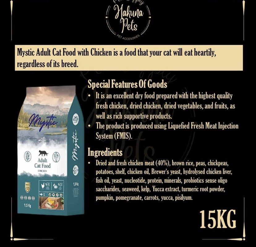Mystic Super Premium Cat Food, Pet Supplies, Pet Food on Carousell