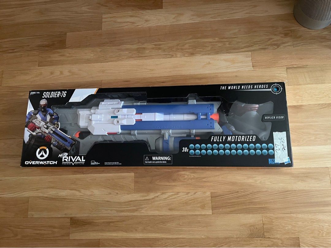 Nerf Rival Overwatch Soldier 76 with mask, Hobbies & Toys, Toys & Games ...