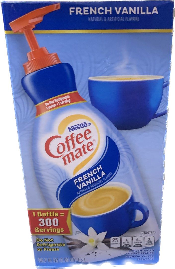 NESTLE COFFEEMATE FRENCH VANILLA PUMP 1.5L, Food & Drinks, Beverages on ...