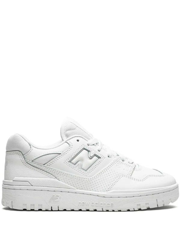 New Balance 550 Triple White, Women's Fashion, Footwear, Sneakers on Carousell