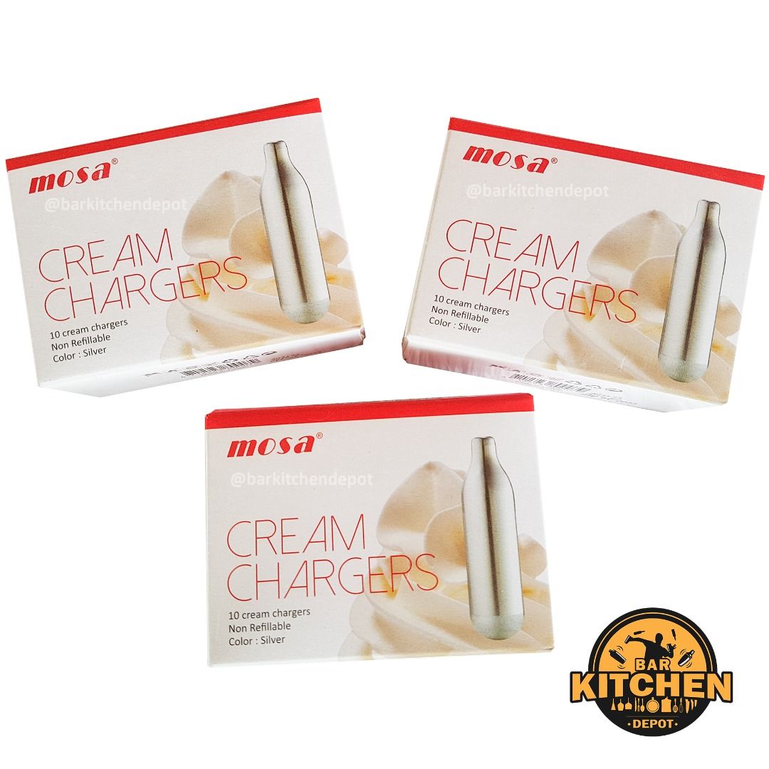 New Package Mosa Whip Cream N20 Charger (Authentic) 10pcs. in a box ...