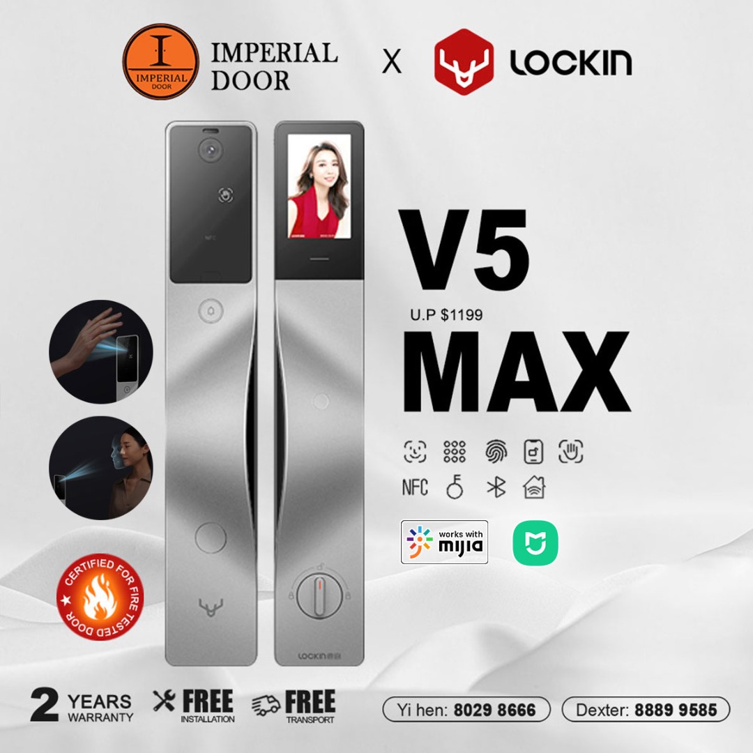 New V5 Max - Lockin Fire Rated Digital Lock, Furniture & Home Living ...