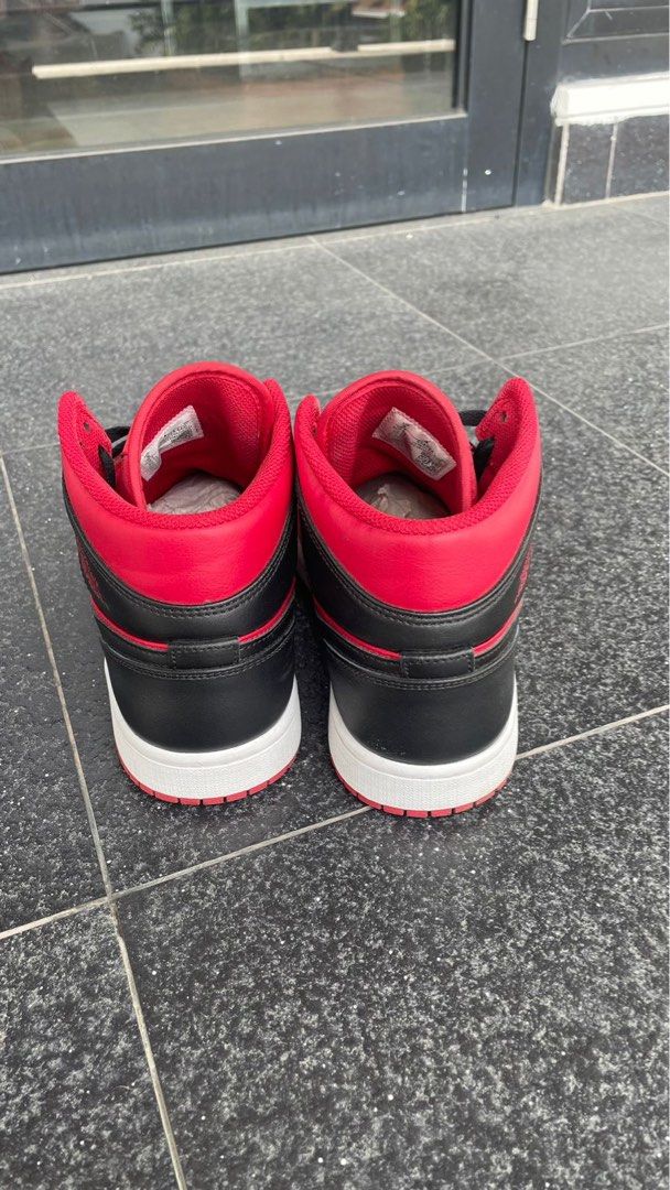 Nike Air Jordan Mid Reverse Gym Red Black, Fesyen Pria, Sepatu ...