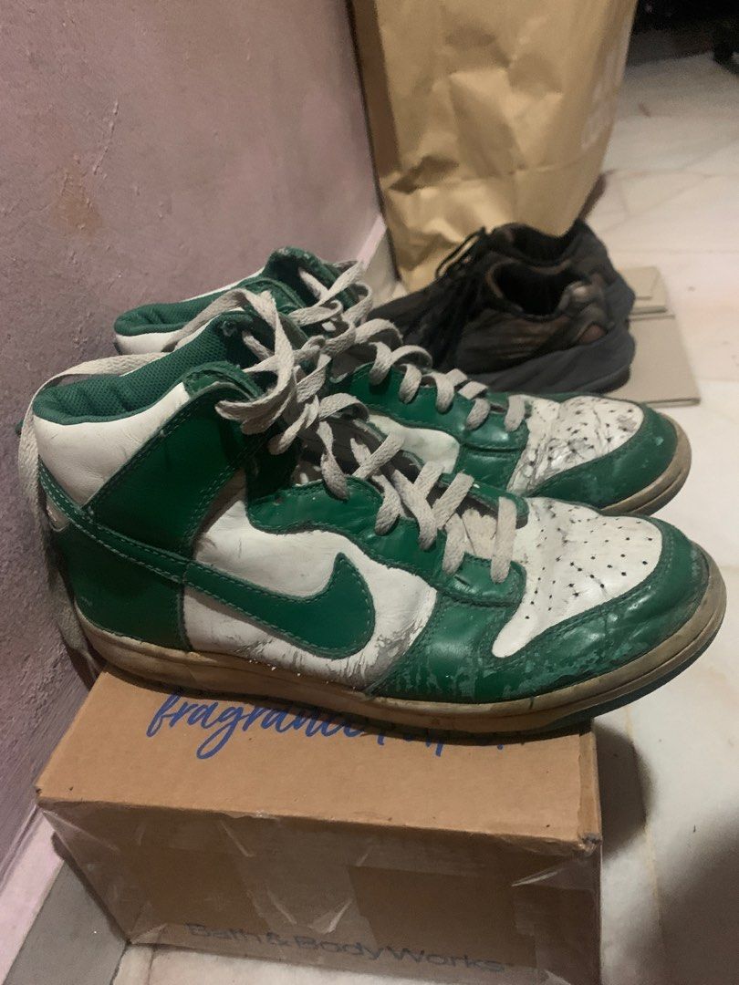 Nike Air Jordan Retro OG Mid Green White, Men's Fashion, Footwear ...