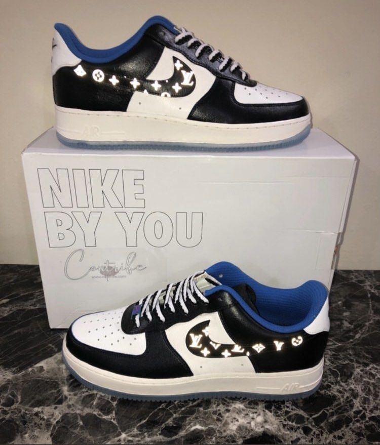 Nike custom air forces, Men's Fashion, Footwear, Sneakers on Carousell