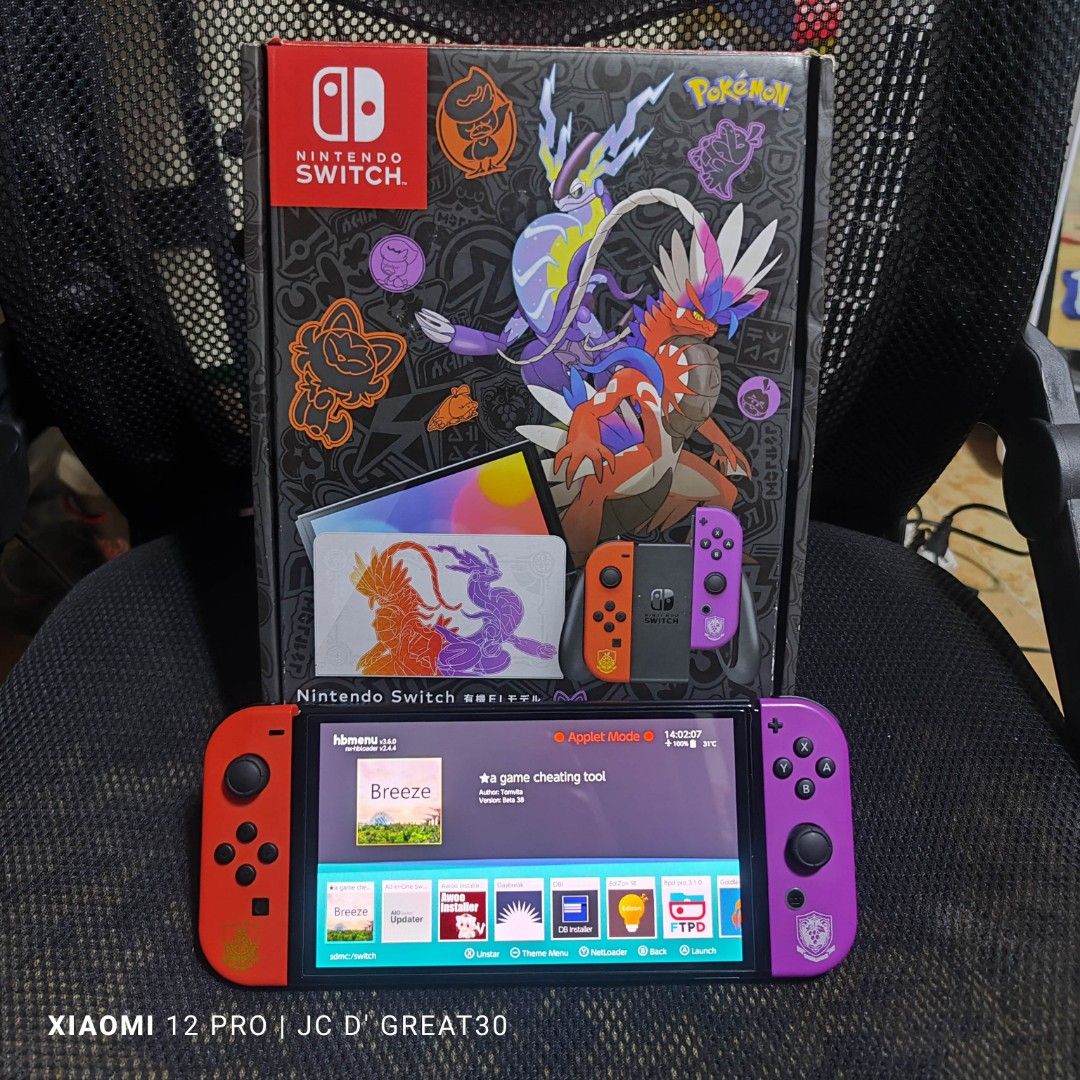 Oled Jb pokemon Scarlet and violet edition Complete, Video Gaming ...
