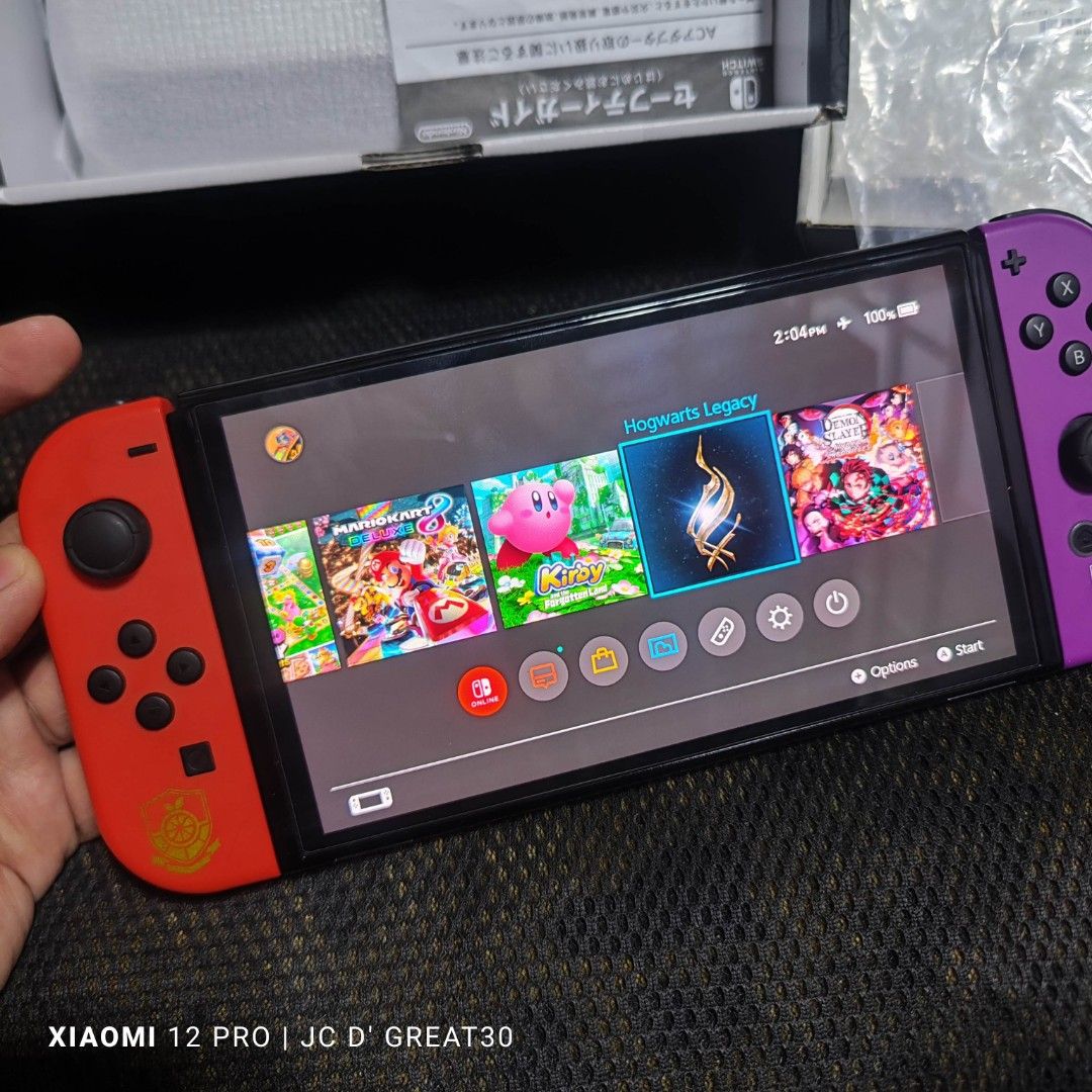 Oled Jb pokemon Scarlet and violet edition Complete, Video Gaming ...